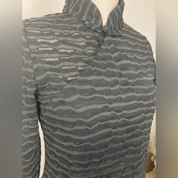 Vintage | Dresses | Vtg Cool Textured Semi Sheer Cheongsam Chinese ...